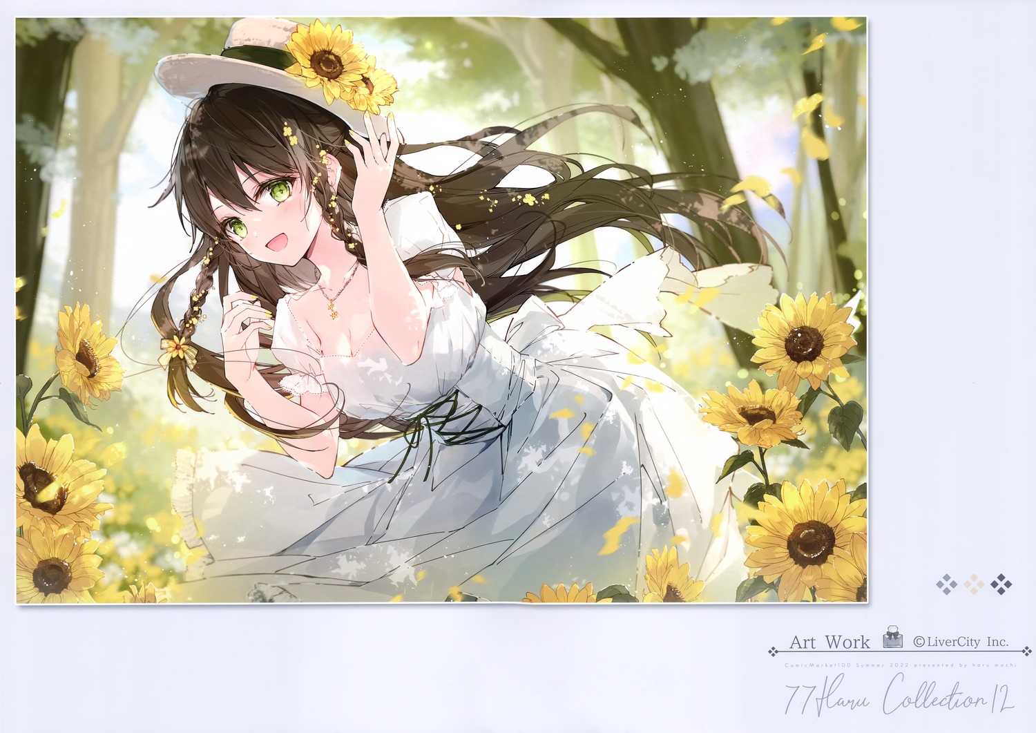 haru mochi mochizuki shiina emori miku project ekouji ruri dress no bra skirt lift summer dress ...